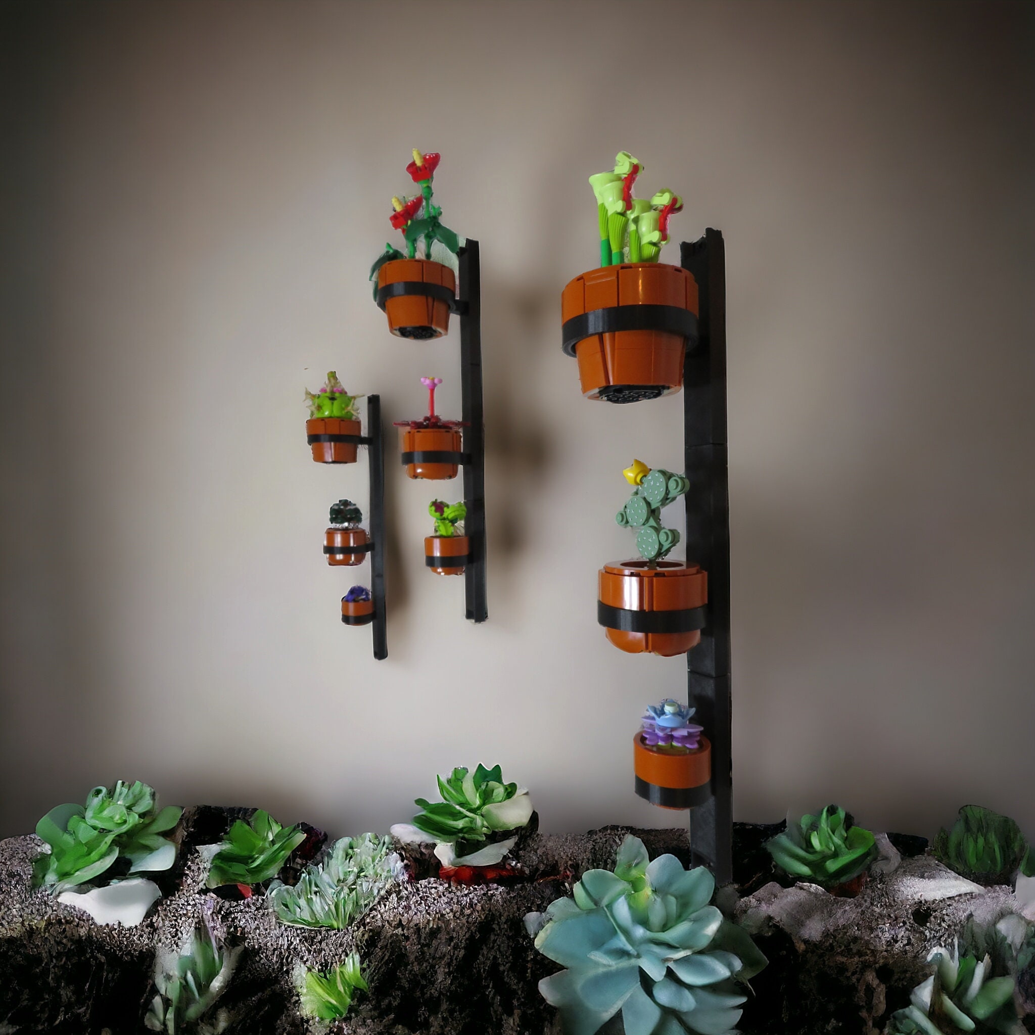 LEGO Botanical Collection Wall Display! Tiny Plants and Succulents - Etsy