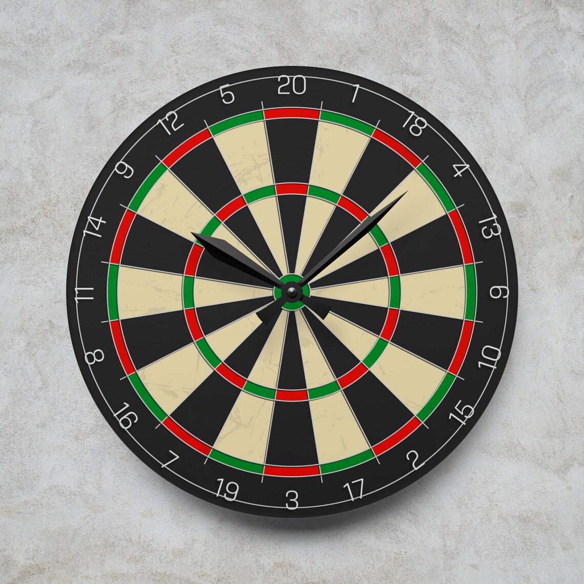 Dart Board Clock Fun Modern Unique Cool Wall Clock Gift - Etsy