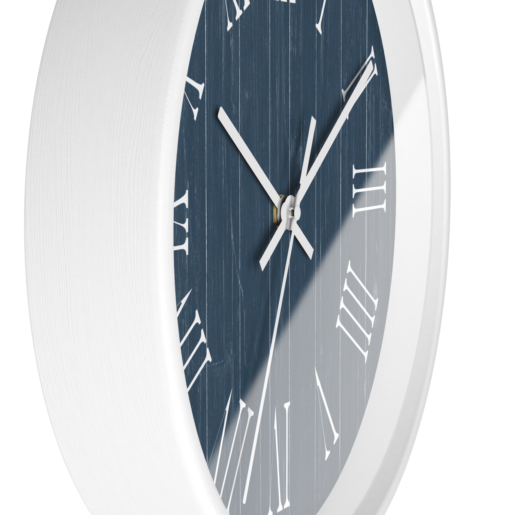 Blue Wooden Aesthetic Clock Unique Modern Rustic Trendy - Etsy