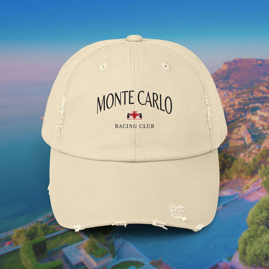 Monte Carlo Racing Club Cap, Monaco Cap, Monaco Souvenir, Dad Cap, Low ...