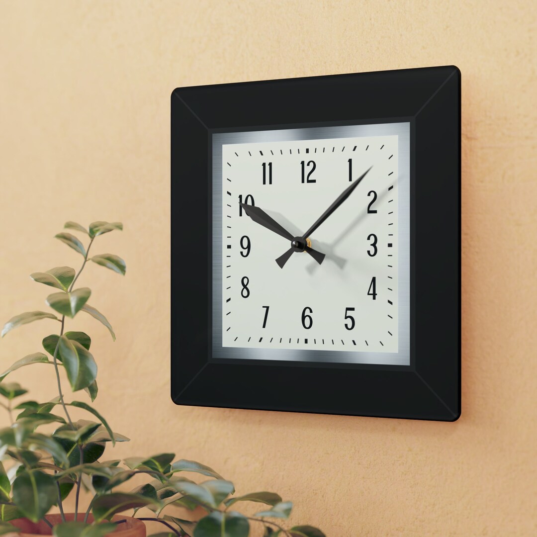 Classic Black Wall Clock, Vintage Look, Retro, Modern, Classy ...