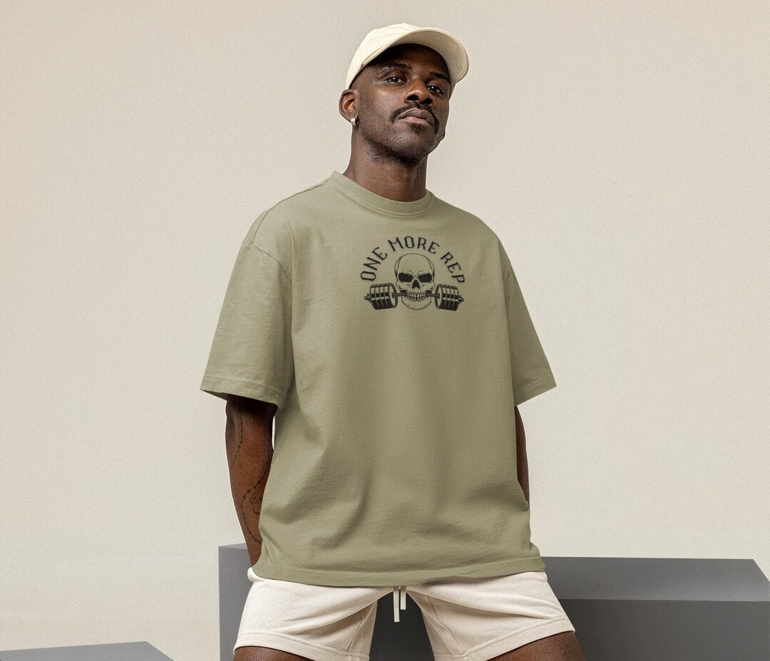 One More Rep Gym Tshirt, Lifting Shirt, Pump Cover, Oversized, Gym Rat ...