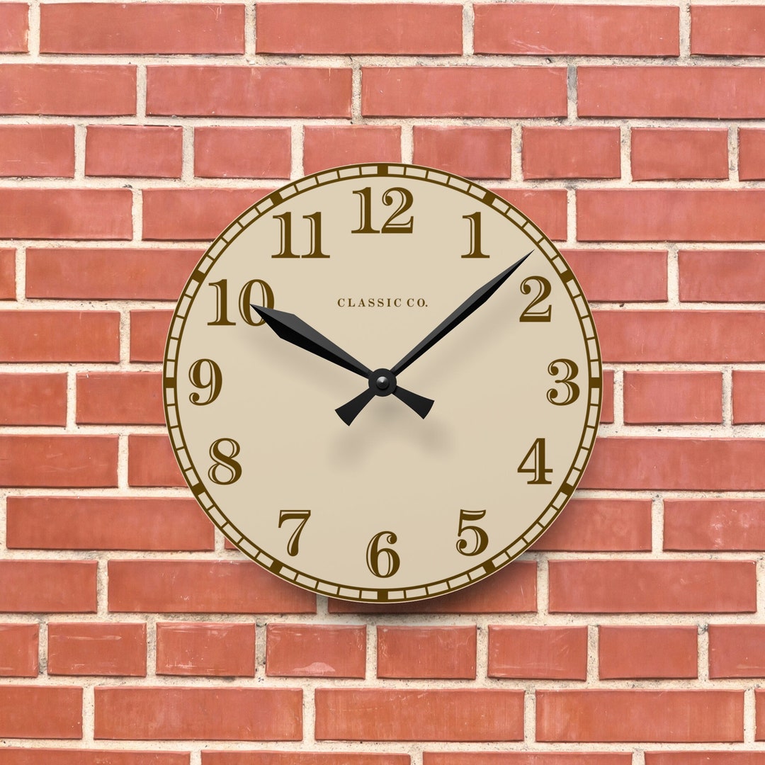 Antique Aesthetic Brown Wall Clock, Beige Clock, Modern, Unique ...