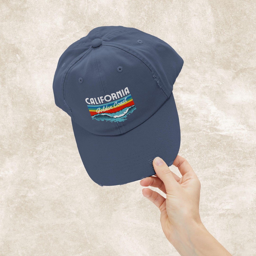 Retro California Distressed Cap: Vintage 90s Style - Etsy