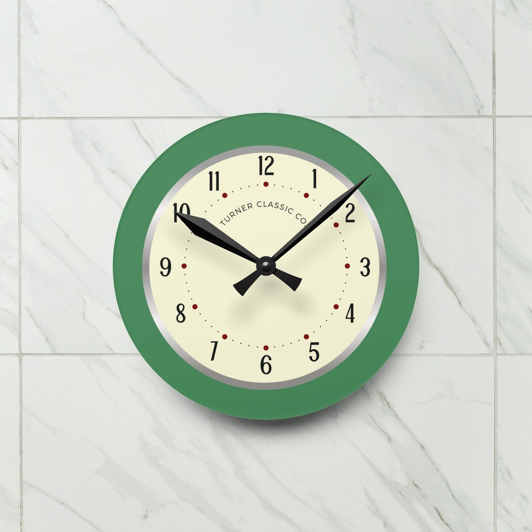 Retro Clock, Vintage Inspired, Unique, Modern, Home Decor, Kitchen ...