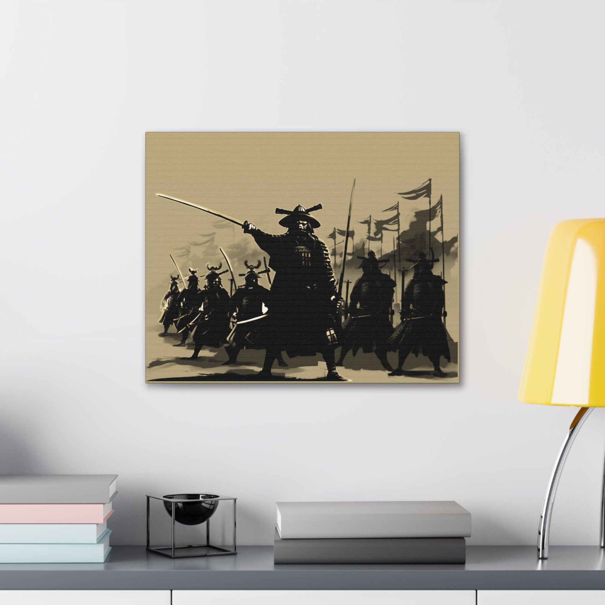 Samurai Army Canvas Wall Art, Famous James Adventure, Escape From the ...