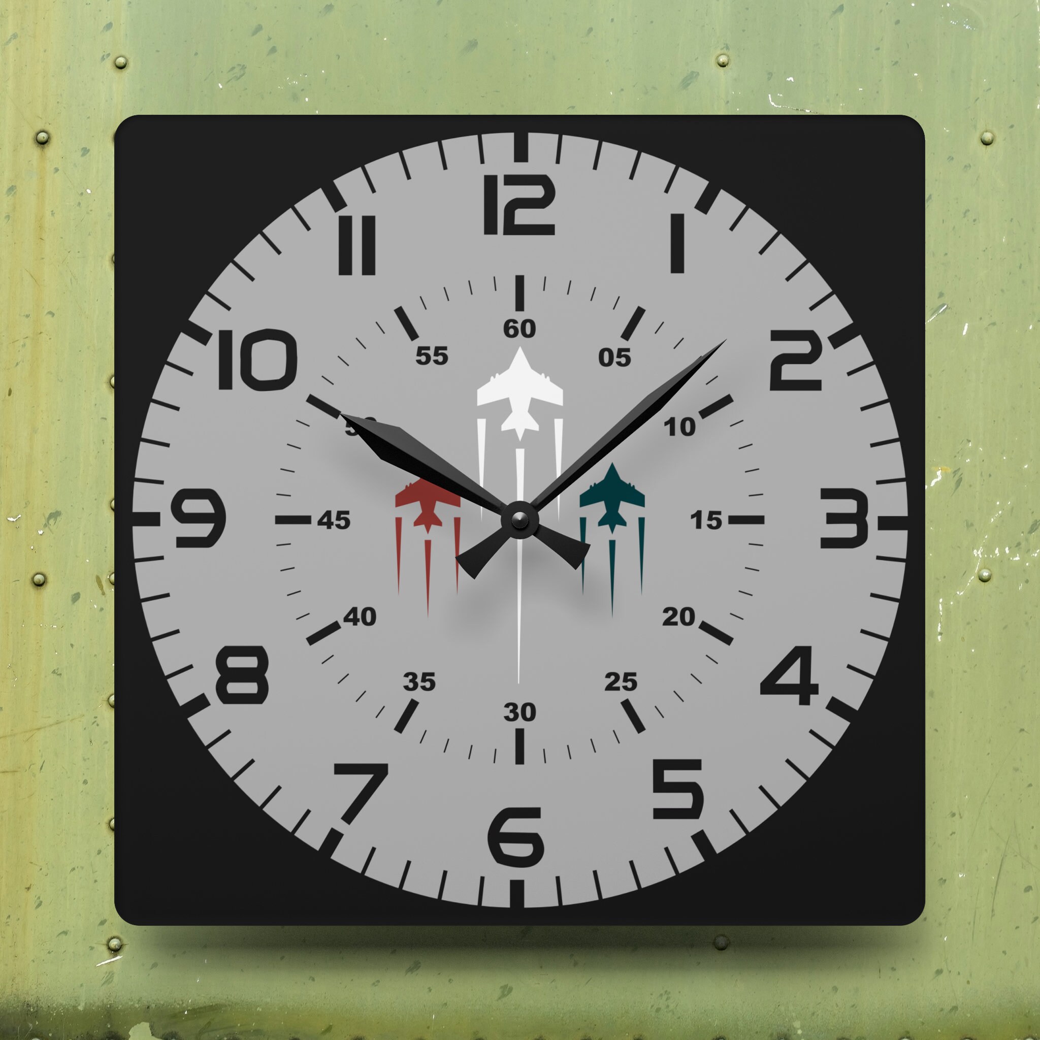 Air Force Clock, Military Aesthetic Clock, Top-gun Inspired, Modern ...