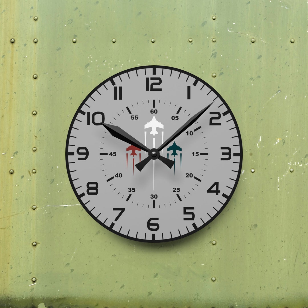 Air Force Clock, Military Aesthetic Clock, Top-gun Inspired, Modern ...