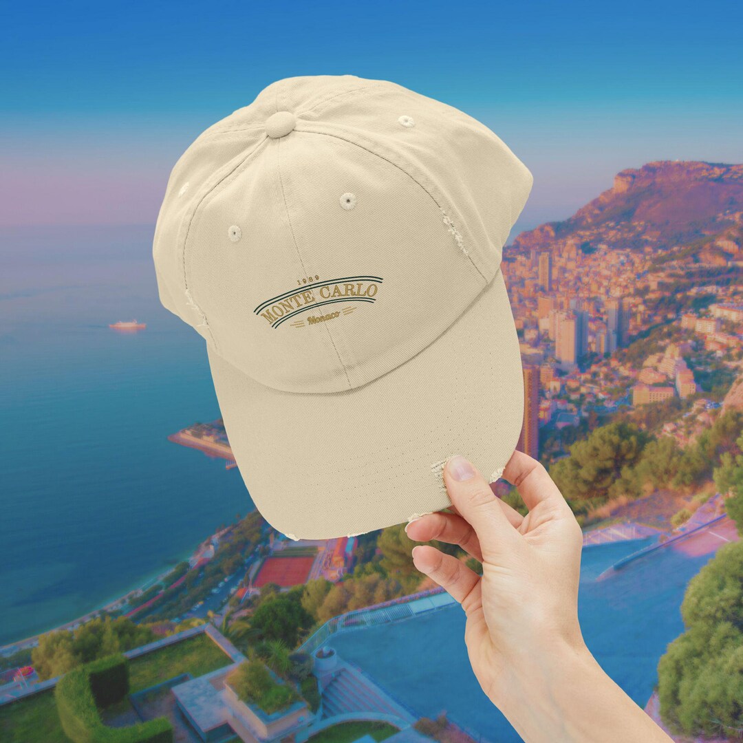 Monte Carlo Monaco Minimalist Cap, Vintage, Retro, Thrifted Style, Dad ...
