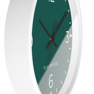 Vintage Green Wall Clock, Retro Decor, Home Decor, Mid Century Clock ...