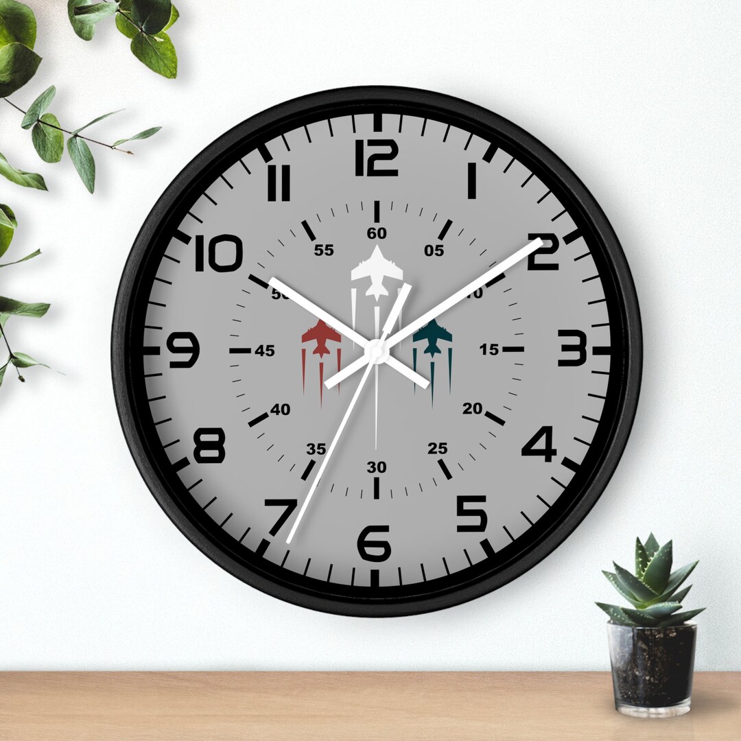 Air Force Clock, Military Aesthetic Clock, Top-gun Inspired, Modern ...