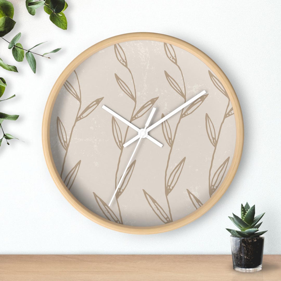 Minimalist Japandi Wall Clock, Simplistic, Aesthetic, Japanese, Modern ...