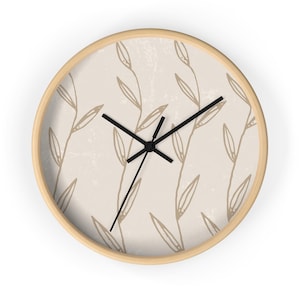 Minimalist Japandi Wall Clock, Simplistic, Aesthetic, Japanese, Modern ...