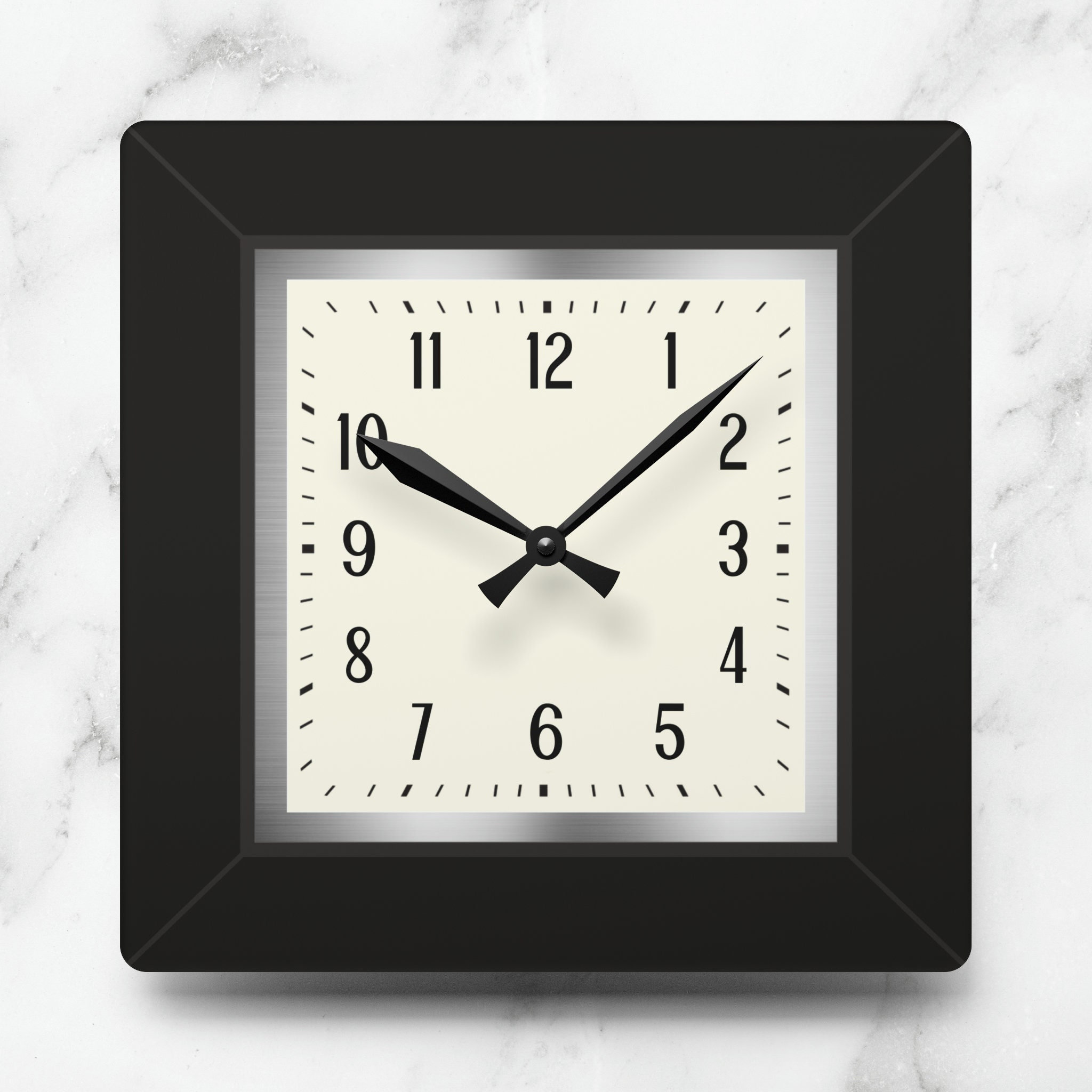Classic Black Wall Clock, Vintage Look, Retro, Modern, Classy ...