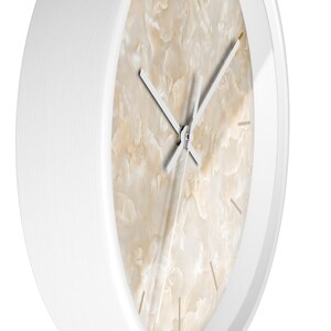 Aesthetic Marble Wall Clock, Beige, Simplistic, Minimalist, Japandi ...