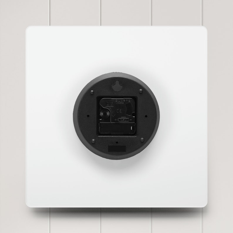 Navy Blue Art Deco Wall Clock Vintage Look Retro Aesthetic - Etsy