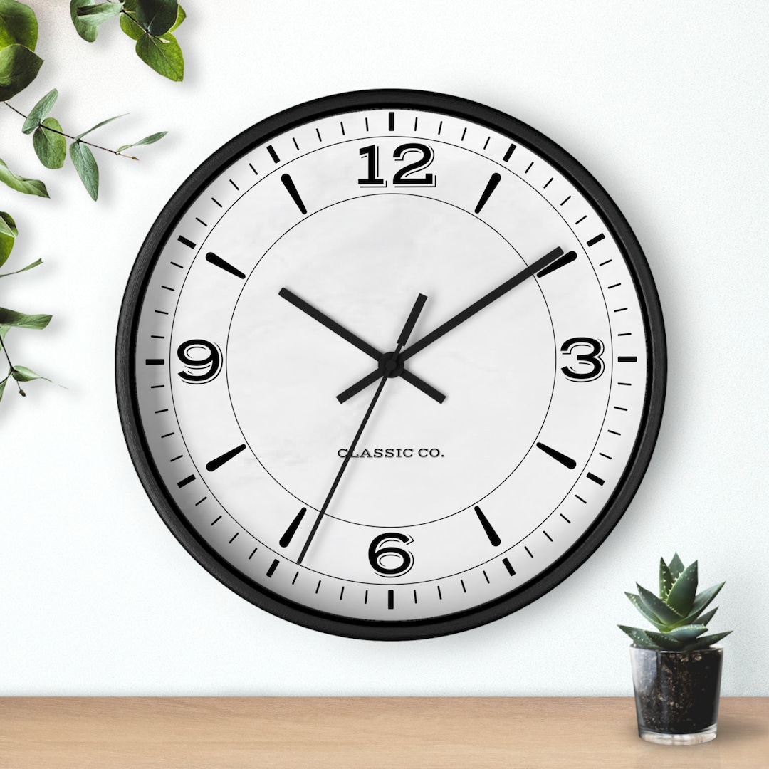 Vintage Minimalist Wall Clock, Aesthetic, Simplistic, Home Decor ...