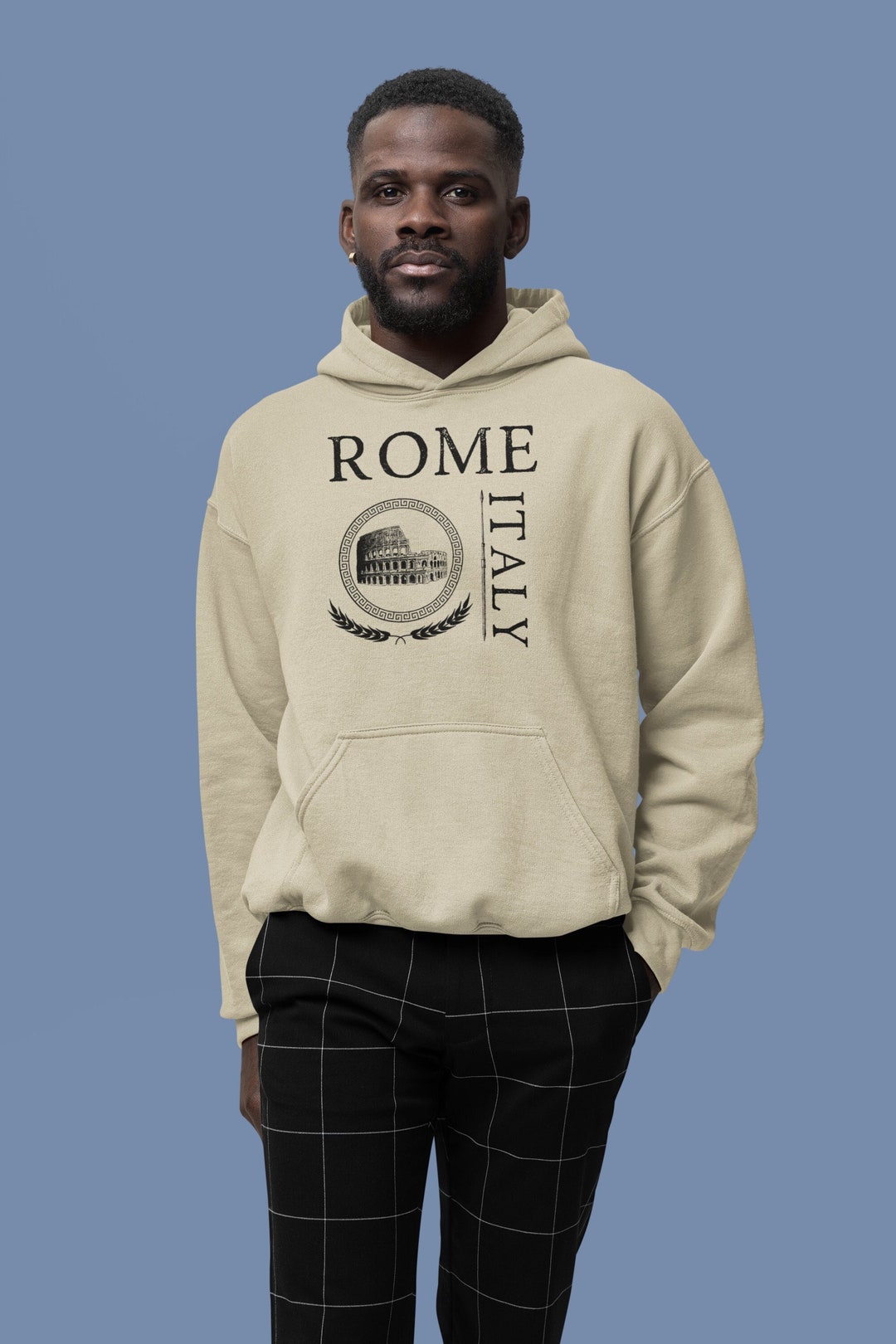 Rome Italy Colosseum Hoodie, Roma, Italia, Roman, Travel, Oversized ...