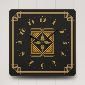 Art Deco, Gatsby Inspired, 1920s, Vintage Look, Retro, Unique Clock ...