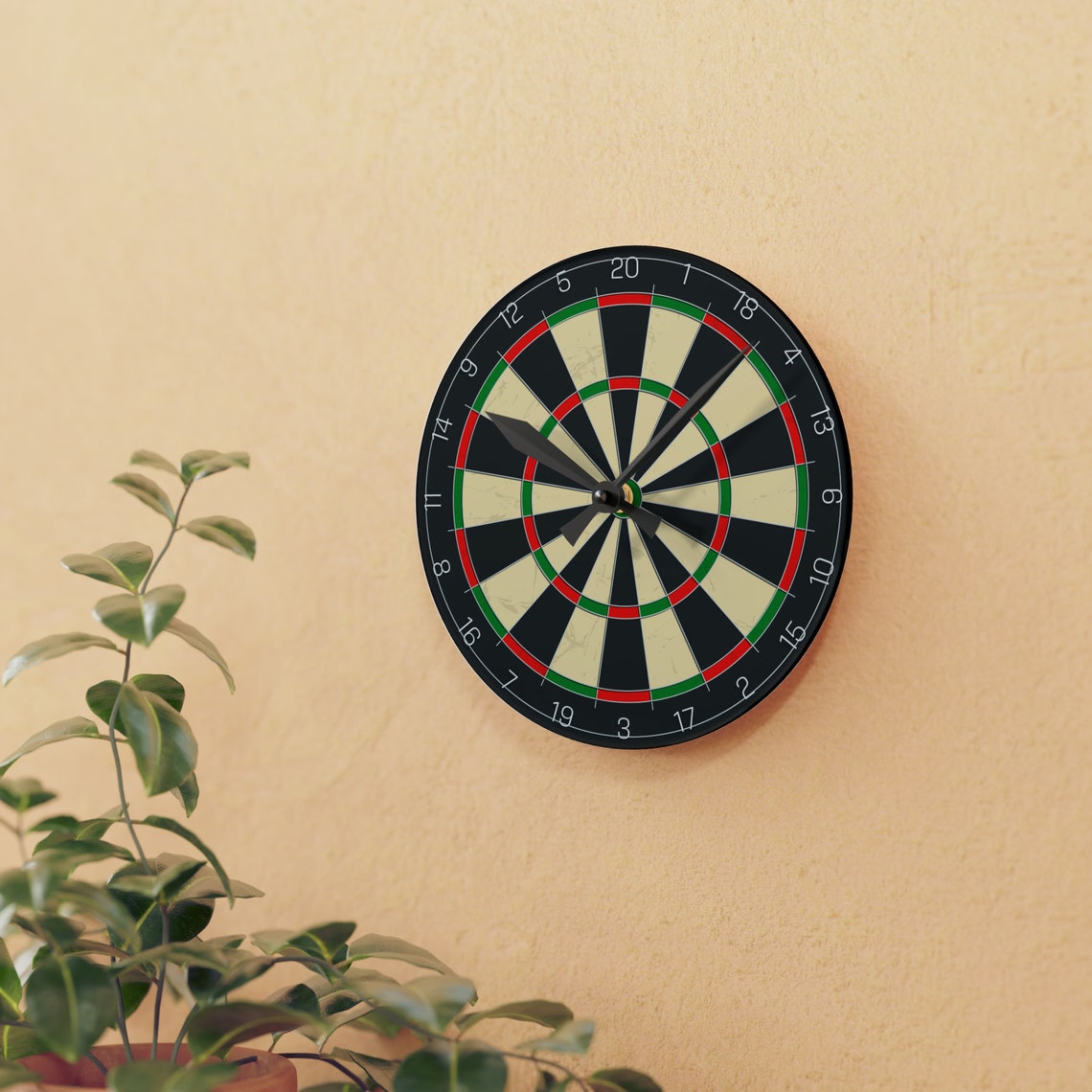 Dart Board Clock Fun Modern Unique Cool Wall Clock Gift - Etsy