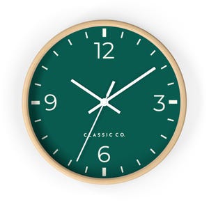 Vintage Green Wall Clock, Retro Decor, Home Decor, Mid Century Clock ...