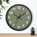 Sage Green Clock Aesthetic Wall Clock Simplistic Design - Etsy