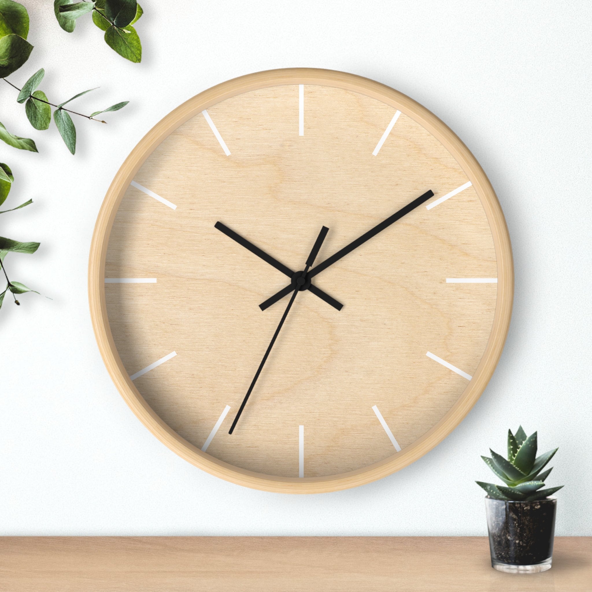 Japandi Simplistic Wall Clock, Minimalist, Aesthetic, Stylish, Living ...