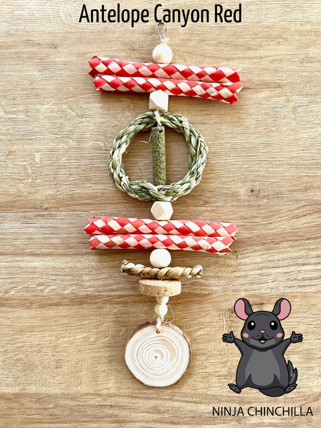 Antelope Small Animal Natural Hanging Chew Toy for Chinchillas, Rabbits ...
