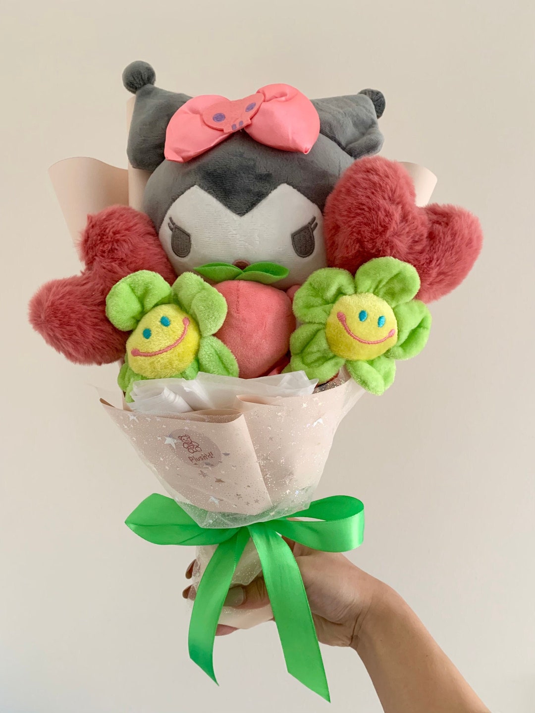 Sanrio Peachy Melody Kuromi Cinnamoroll Flor Conejo Conejo - Etsy México