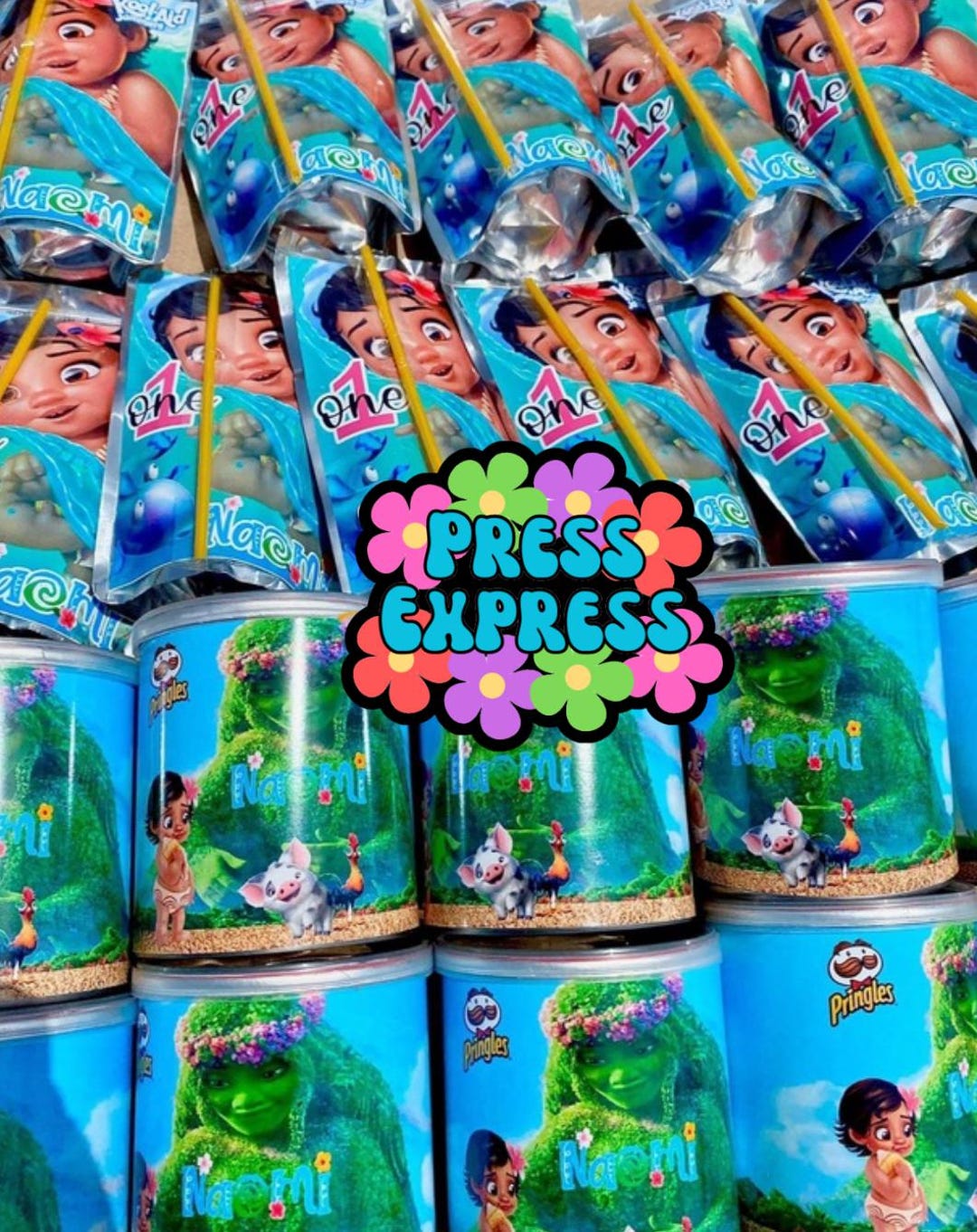 Custom Party Snacks, Personalized Party Favors, Cartoon Party Snacks ...