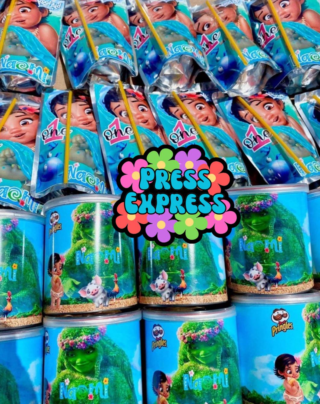 Custom Party Snacks, Personalized Party Favors, Cartoon Party Snacks ...