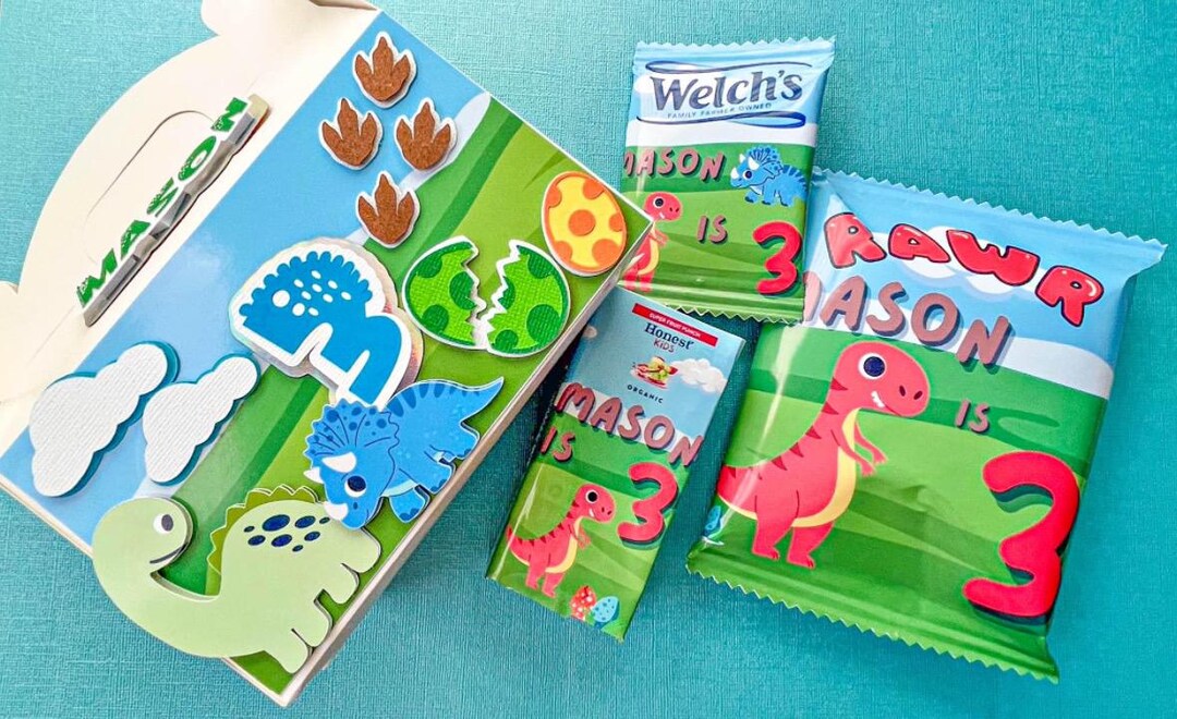 Custom Party Snacks, Personalized Party Favors, Cartoon Party Snacks ...