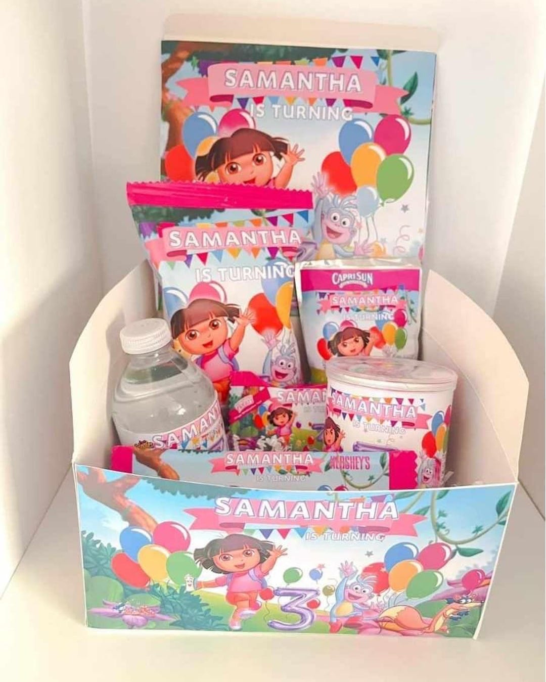 Custom Party Snacks, Personalized Party Favors, Cartoon Party Snacks ...