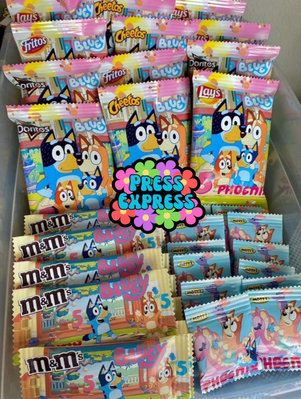 Custom Party Snacks, Personalized Party Favors, Cartoon Party Snacks ...