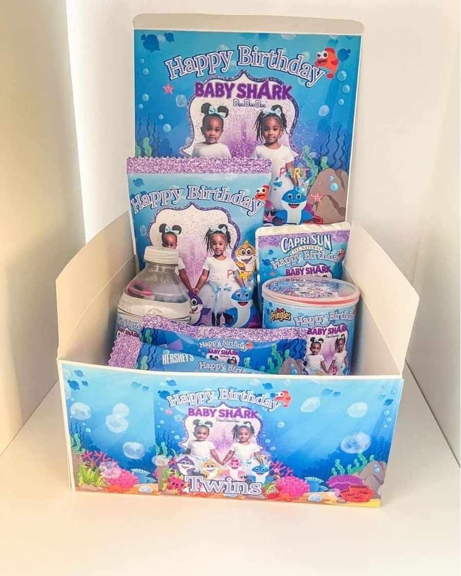 Custom Party Snacks, Personalized Party Favors, Cartoon Party Snacks ...