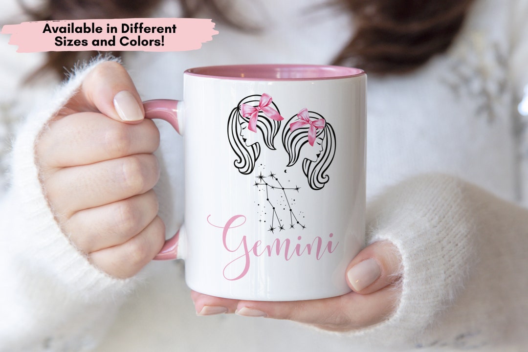 Personalized Zodiac Mug Gemini Coffee Mug Constellation Gemini Birthday ...