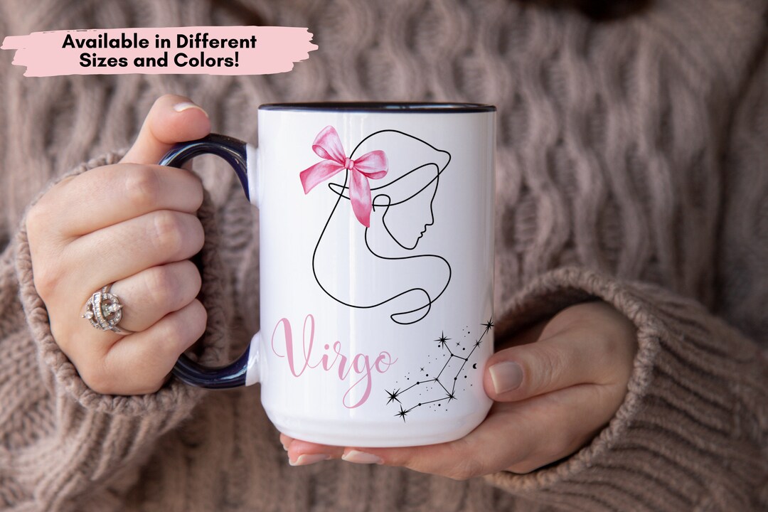 Personalized Zodiac Mug Virgo Coffee Mug Constellation Virgo Birthday ...