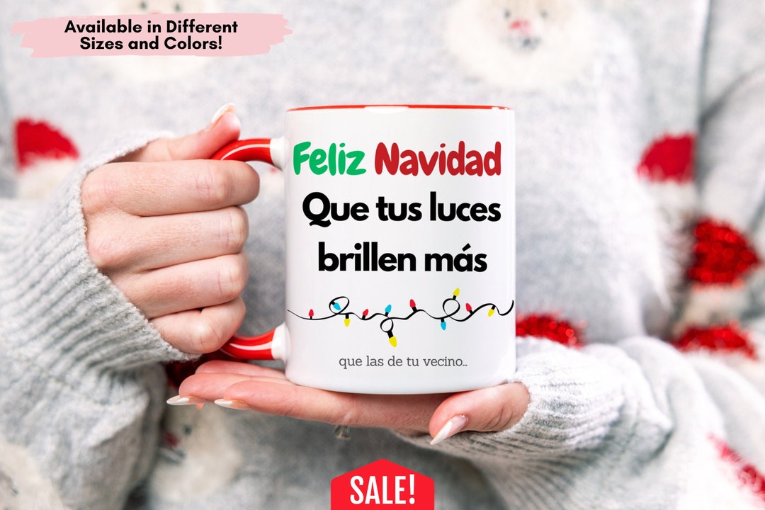 Taza Feliz Navidad Mug Coffee Spanish Funny Mug Regalo Navidad ...