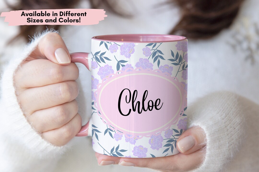 Personalized Coquette Pink Mug Pink Gift for Bestie Cute Mug Preppy ...