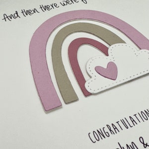Personalized Rainbow Baby Card, Custom Baby Card, Welcome to the World ...