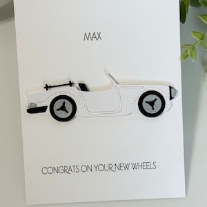 Personalized Masculine Card, Car Card, Custom Birthday Card, Father’s ...