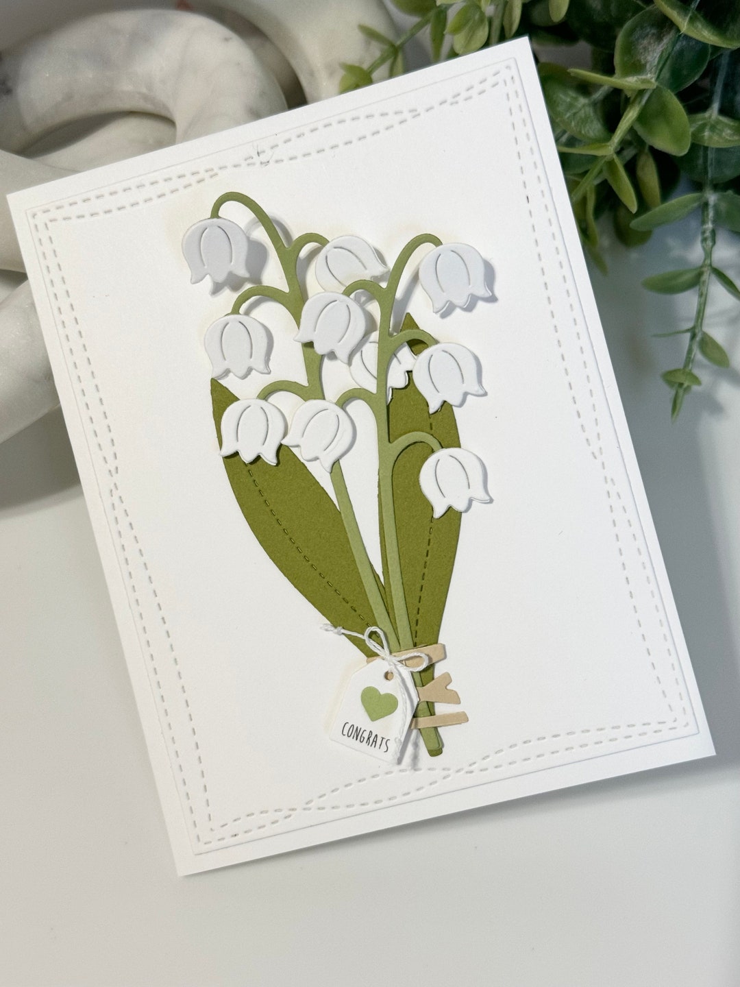 Personalized 3D Floral Card, Handmade All Occasion Card - Etsy