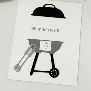 Personalized BBQ Grill Card, Father's Day Gift, Custom Greeting - Etsy