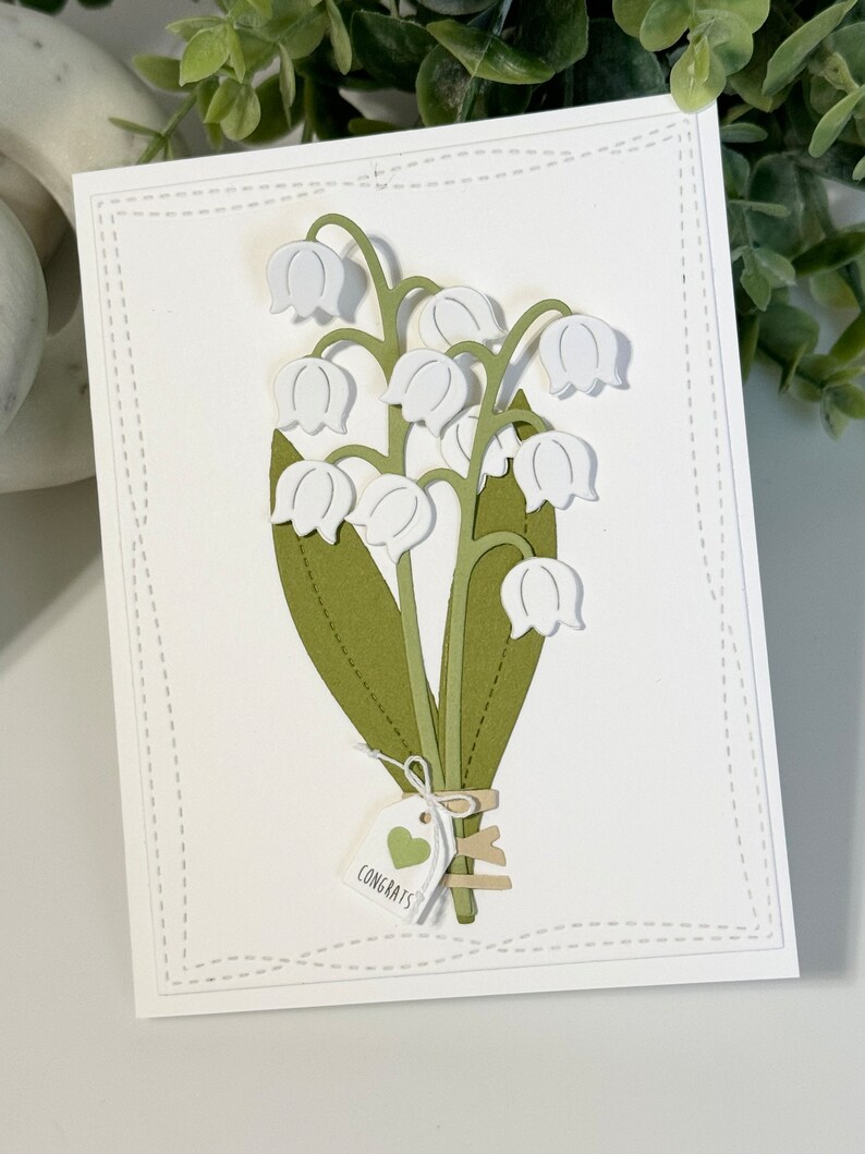 Personalized 3D Floral Card, Handmade All Occasion Card - Etsy