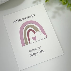 Personalized Rainbow Baby Card, Custom Baby Card, Welcome to the World ...
