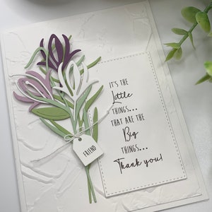 Personalized Handmade Floral Card, All Occasion, Embossed 3D Layered ...