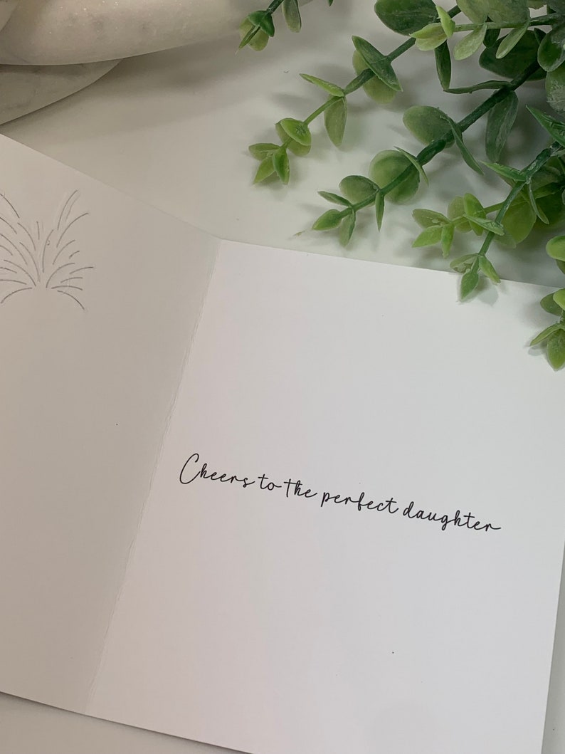 Personalized Champagne Card, Handmade Celebration Card Custom All ...