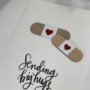 Personalized Get Well Card, Thinking of You, Band-aid Card, Feel Better ...