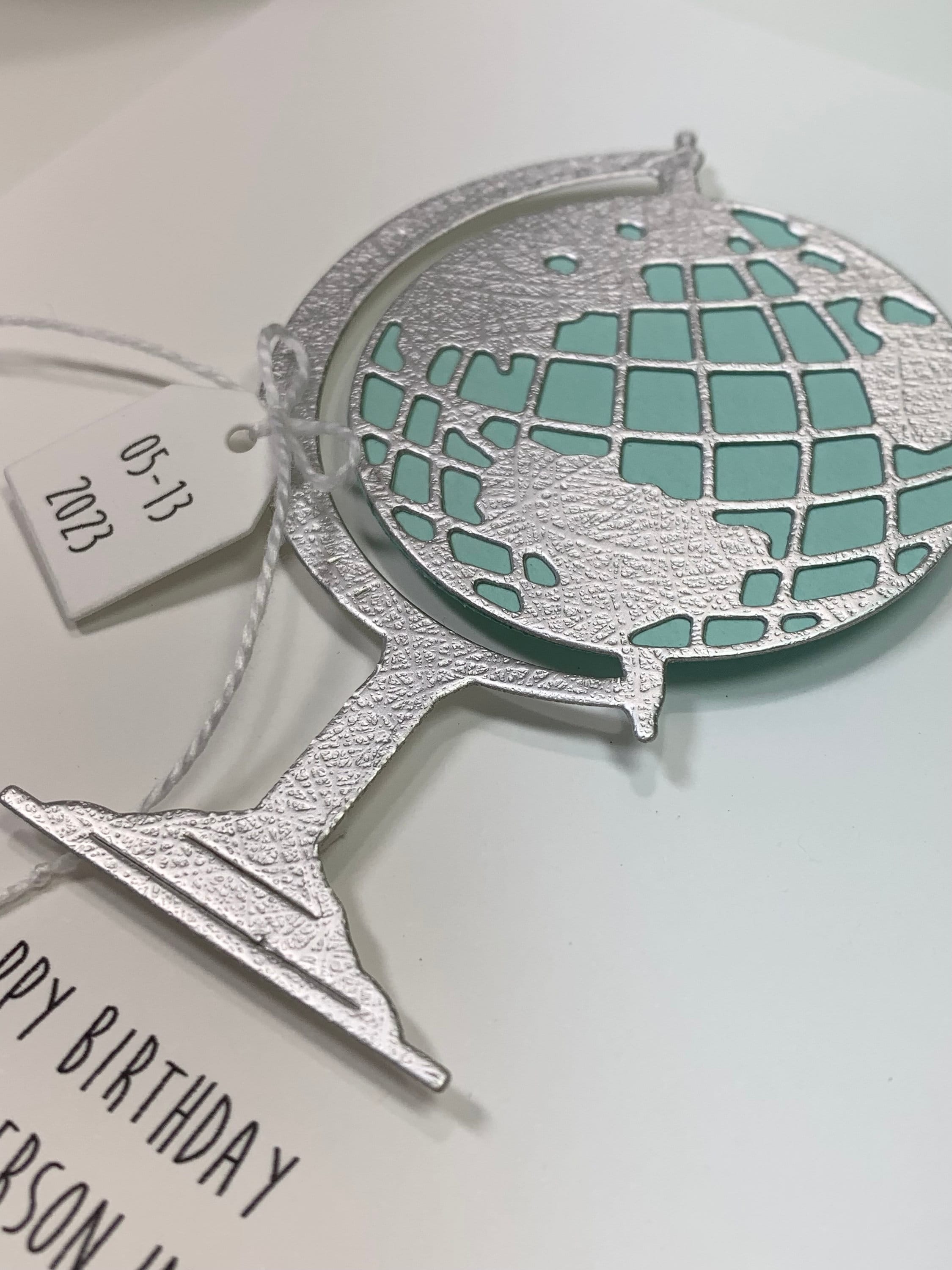 Personalized Globe Card World Card Birthday Card Custom - Etsy