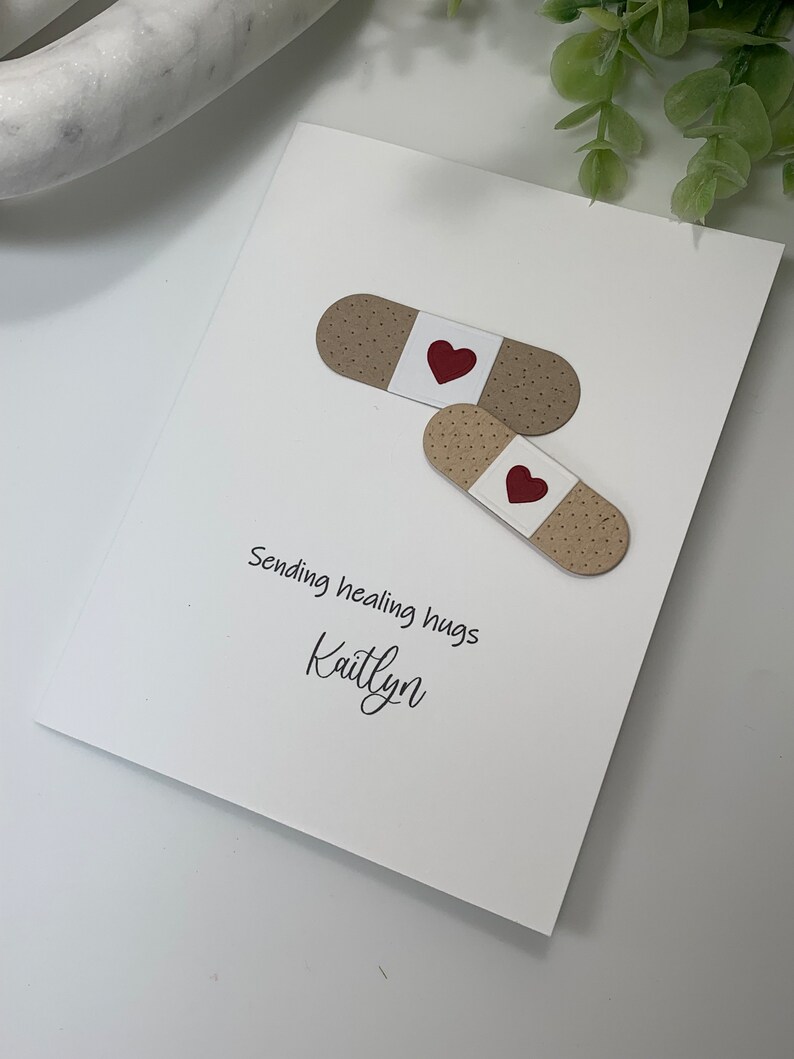 Personalized Get Well Card Thinking of You Band-aid Card - Etsy